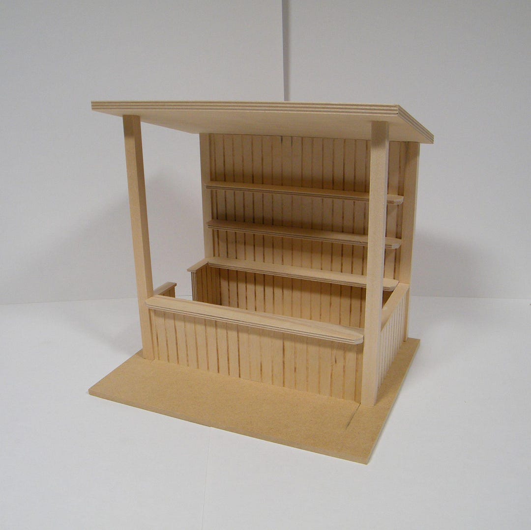Dollhouse Miniature Market Stall Kit - Etsy