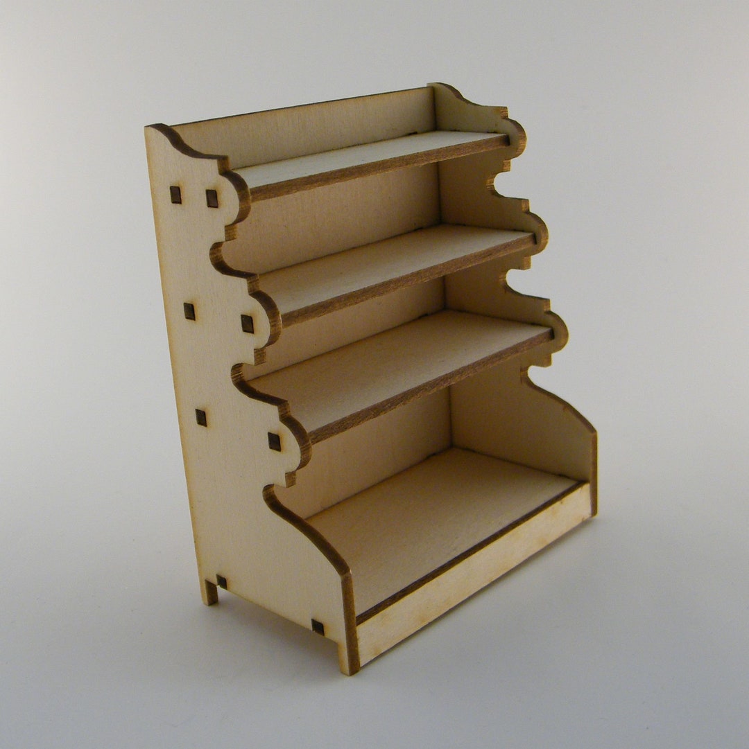 Dollhouse Miniature Scroll Side Shelf Kit - Etsy