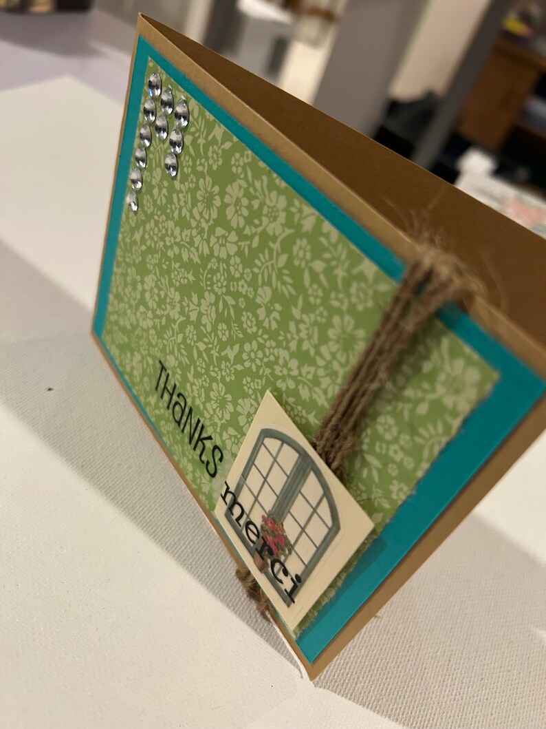 Window Thank You Card - Etsy