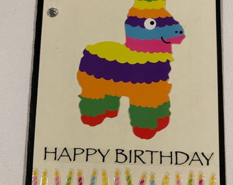 Piñata Birthday Card - Etsy