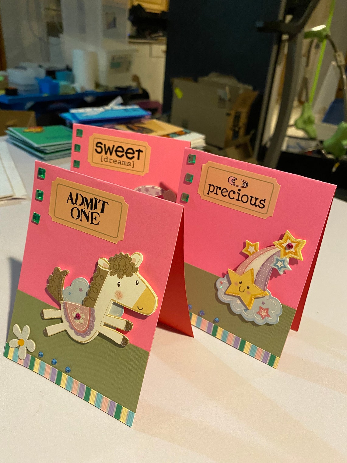 Set of 3 Baby Girl Cards - Etsy