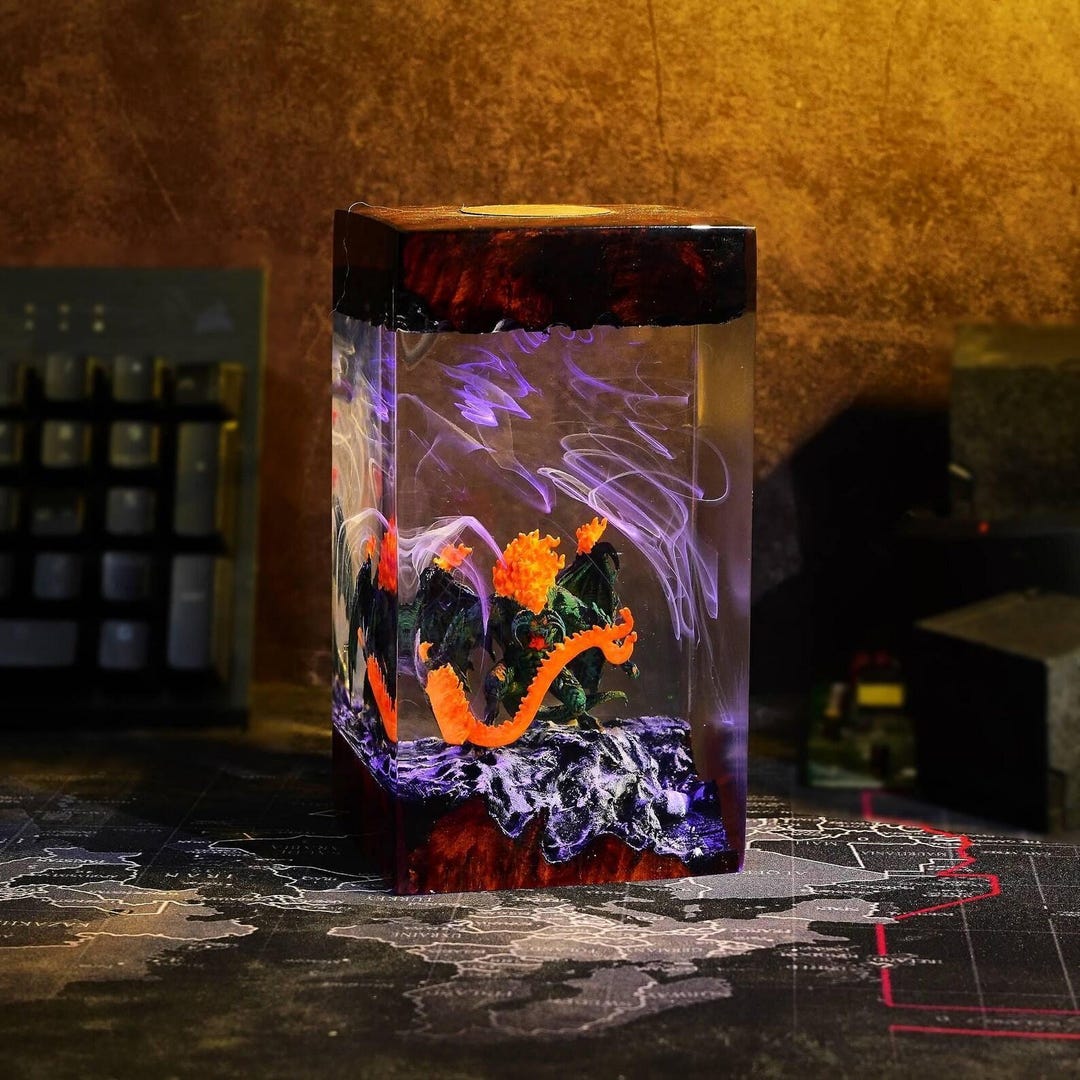 Lord of the Ring Balrog Movie, Epoxy Resin Lamp, Christmas Gift, Gift ...