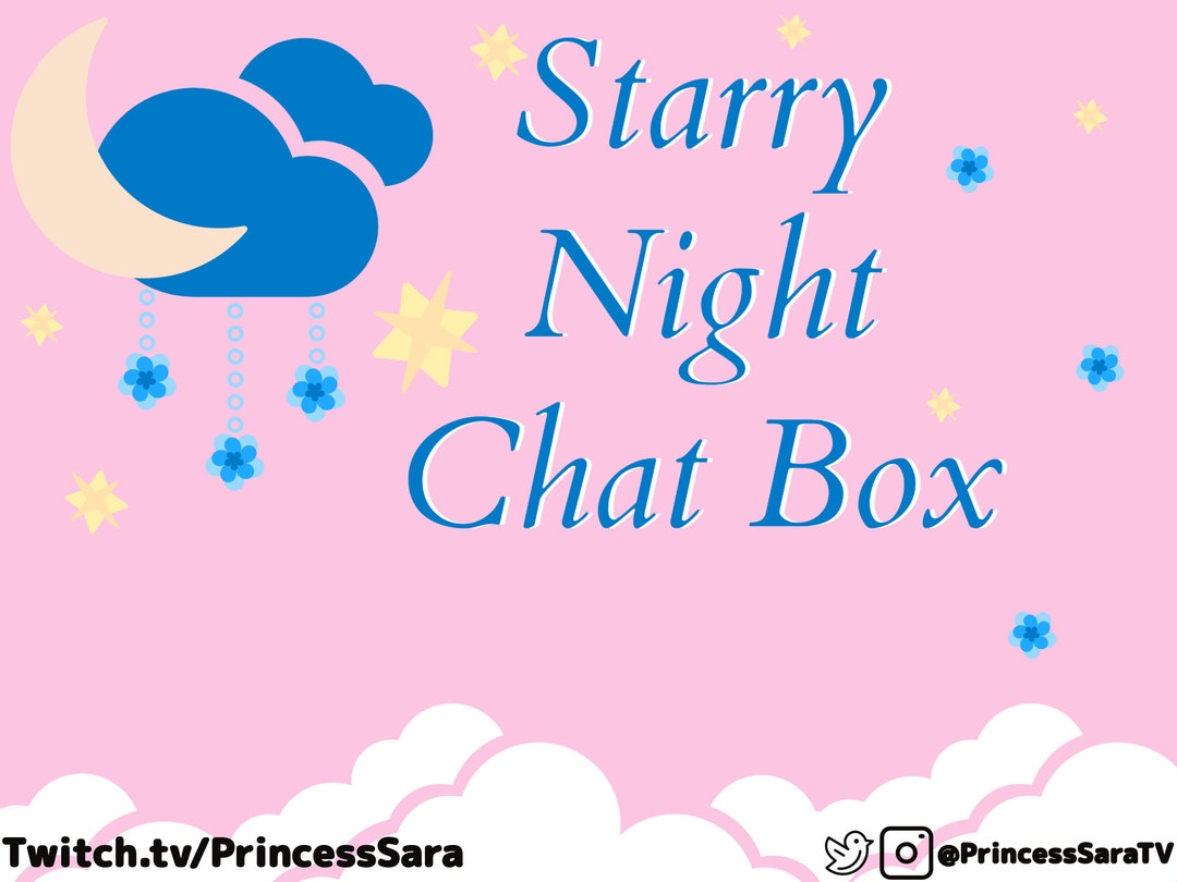 Starry Night Chat Box - Etsy