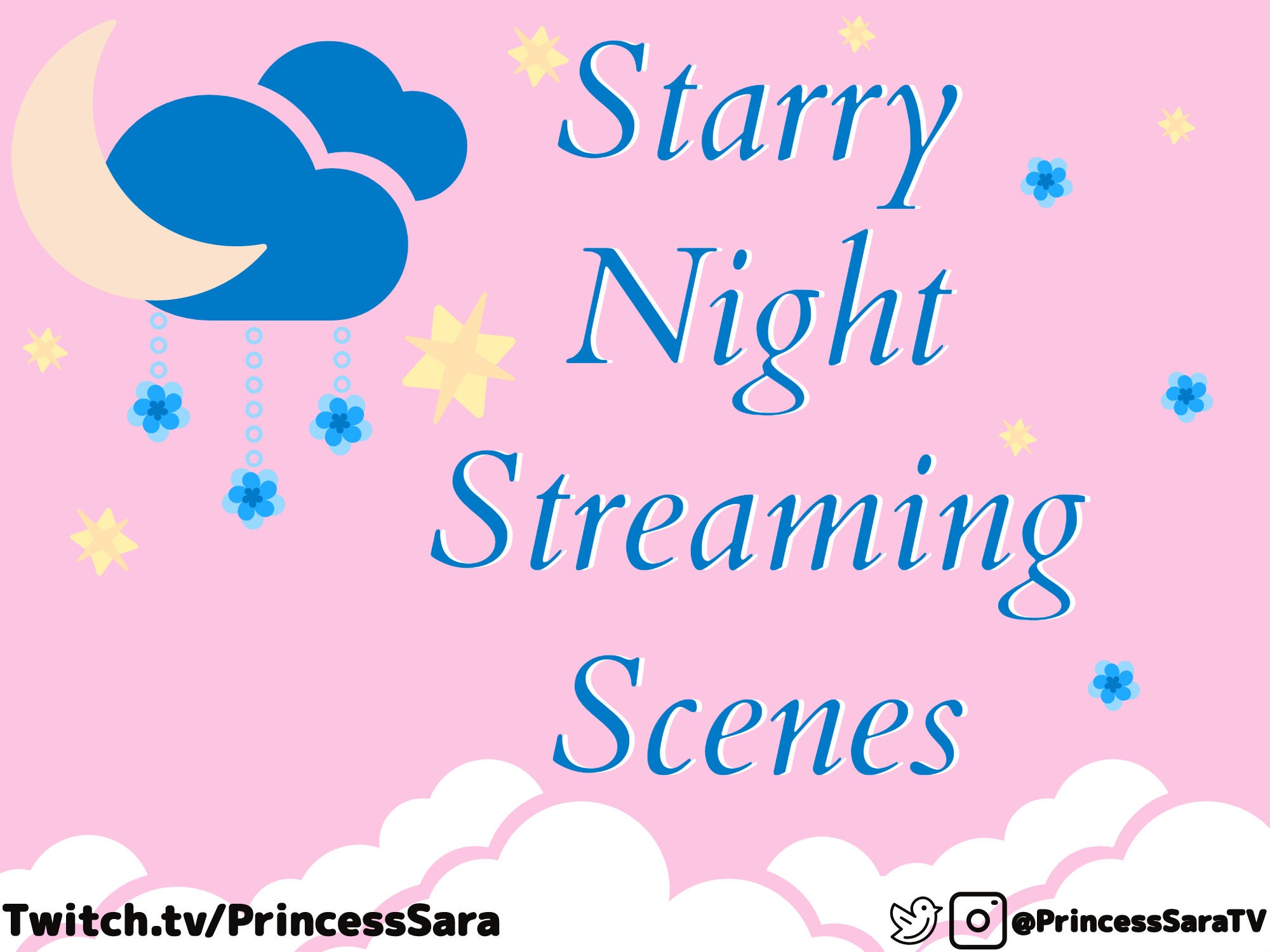 Starry Night Streaming Scenes *PACKAGE* - Etsy