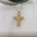 Two-colors K14 Gold Cross.yellow and White Gold. Double Sided K14 Gold ...
