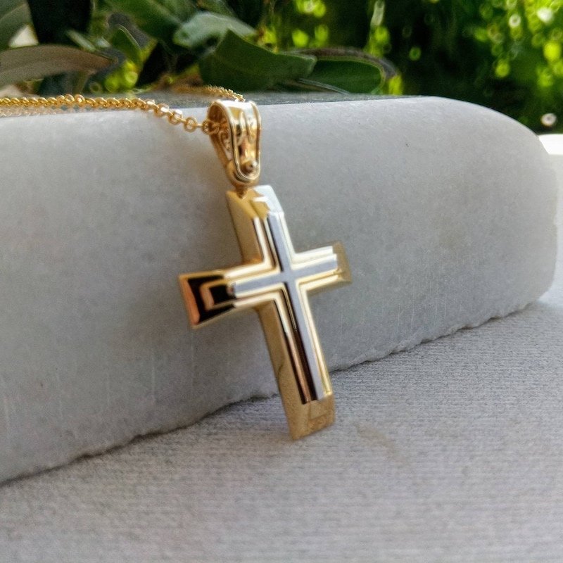 Gold Cross - Etsy