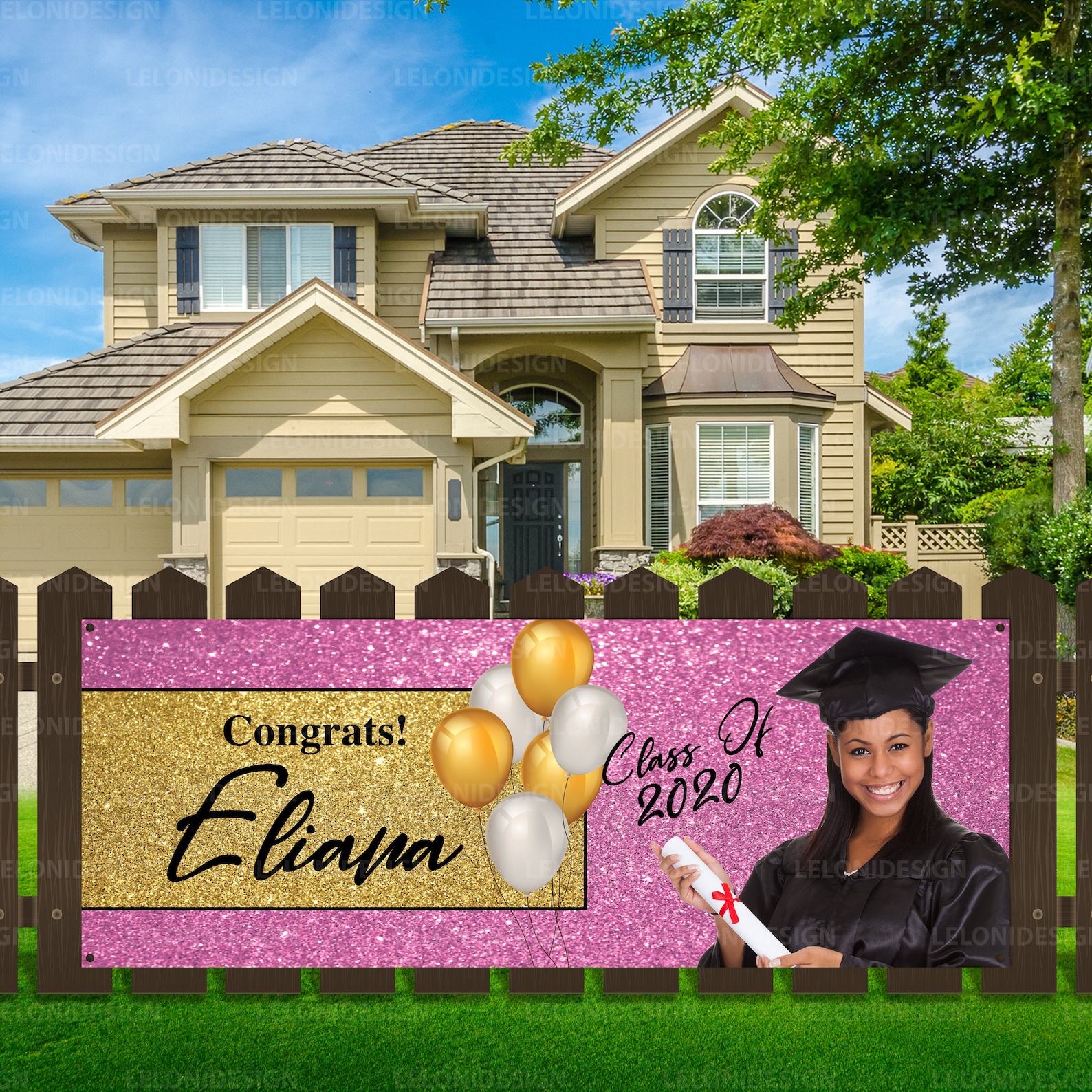 Graduation Outdoor Banner Fence Hanging Banner Garage Door - Etsy