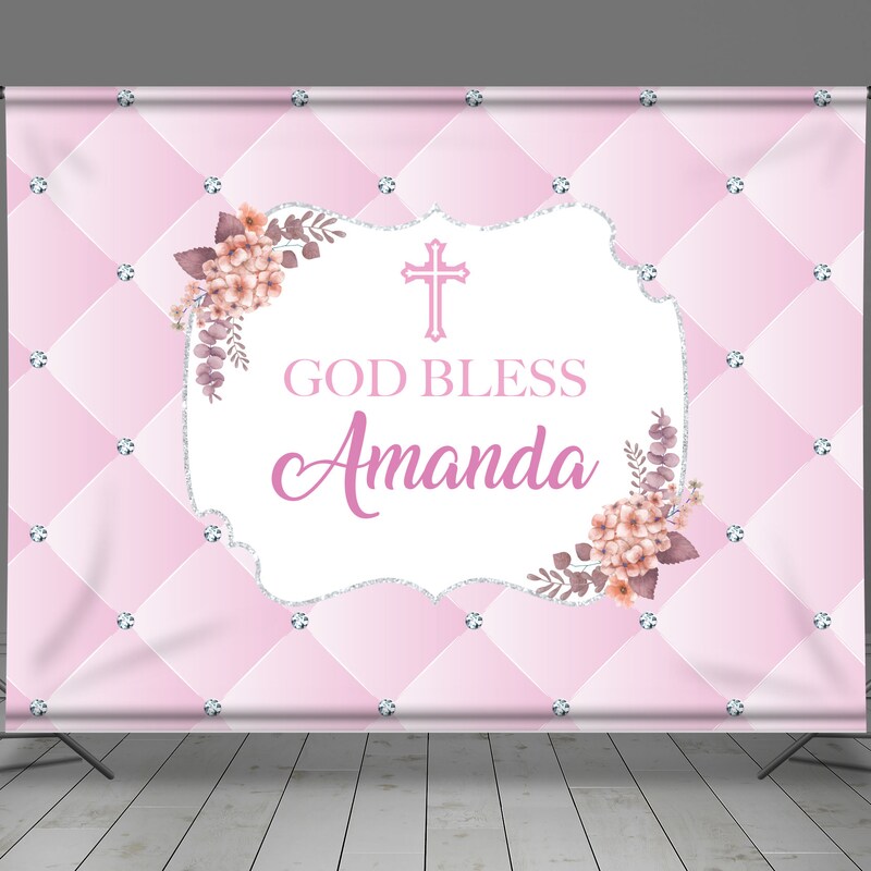 Christening Backdrop - Etsy