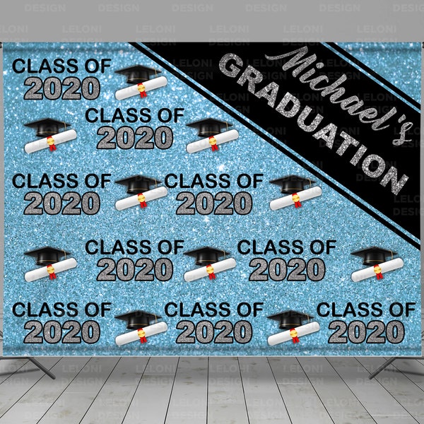 Prom Backdrop Silver And Blue Etsy