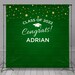 Graduation Backdrop, Class of 2021, Green and Gold Backdrop, Prom ...