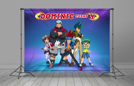 Beyblade Backdrop Banner Metal Fury Birthday Background | Etsy