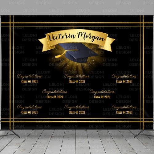 Graduation Backdrop Banner Graduation Step and Repeat - Etsy