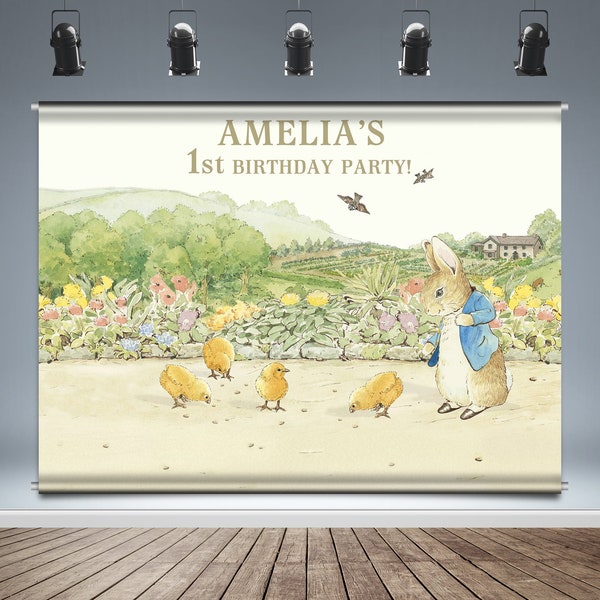 Peter Rabbit Backdrop - Etsy