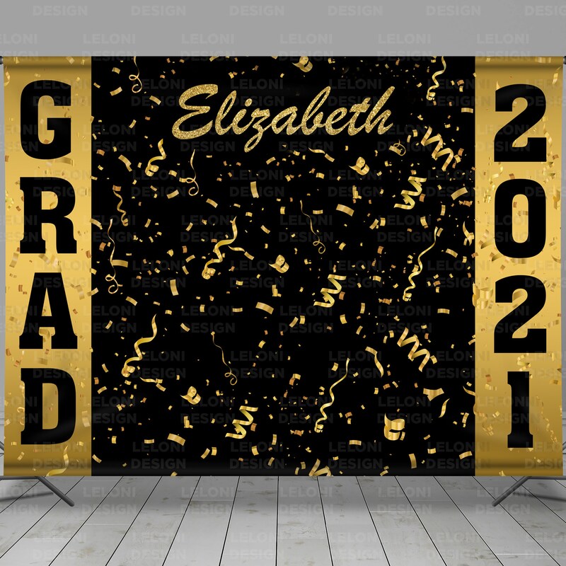 Black and Gold Backdrop - Etsy