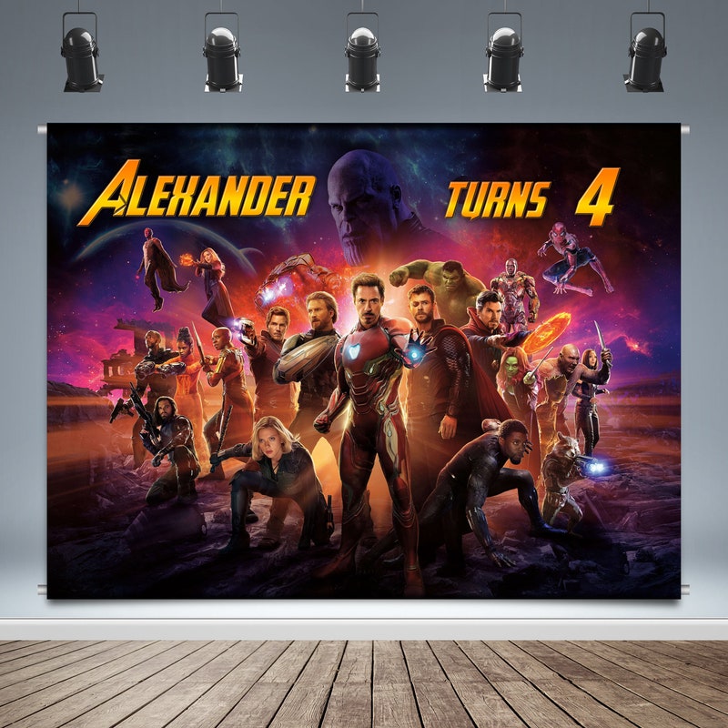 Avengers Backdrop - Etsy