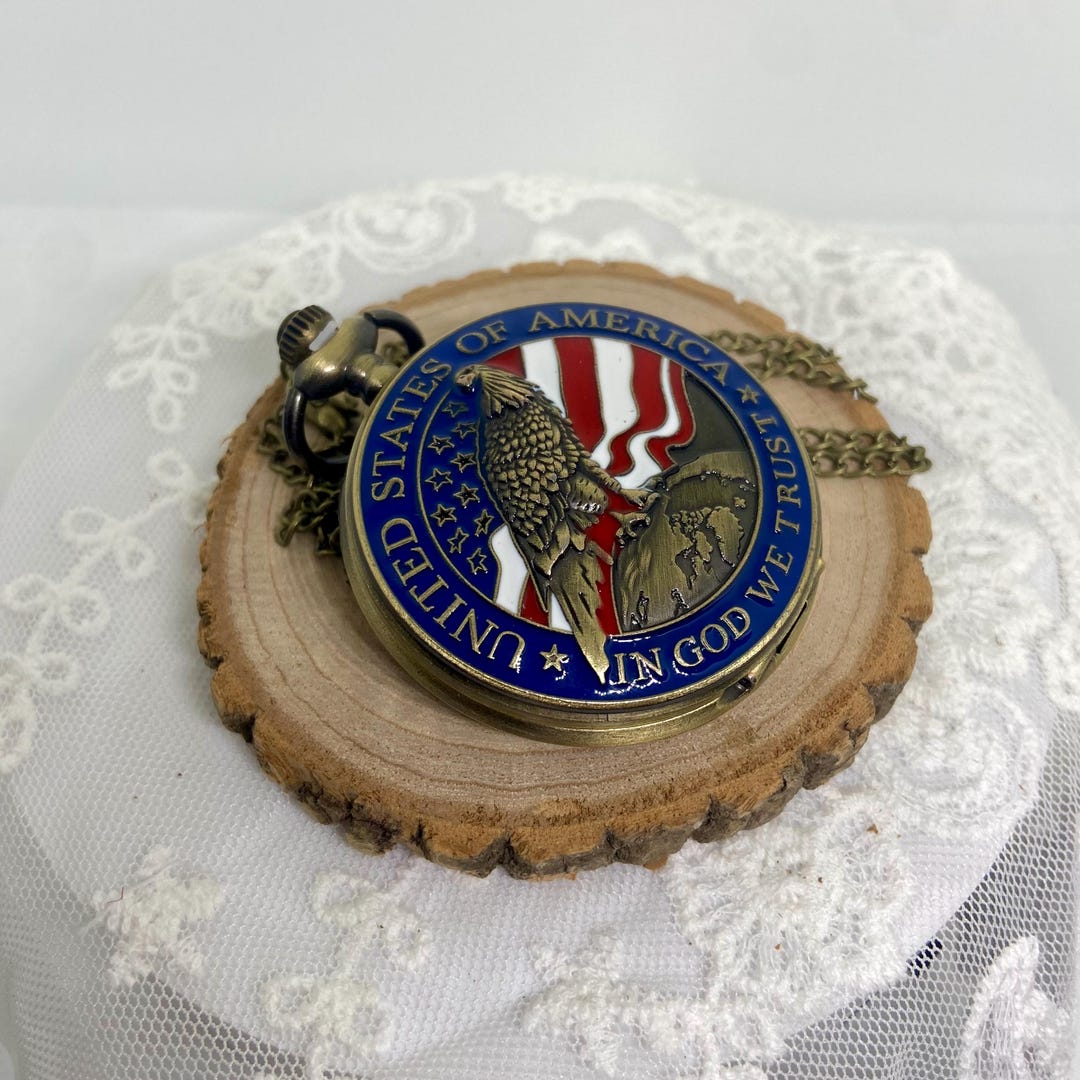 United States of America Pocket Watch, Time Piece, Eagle, Military ...