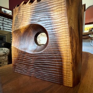 Modern Hand Carved Walnut Decor - Etsy