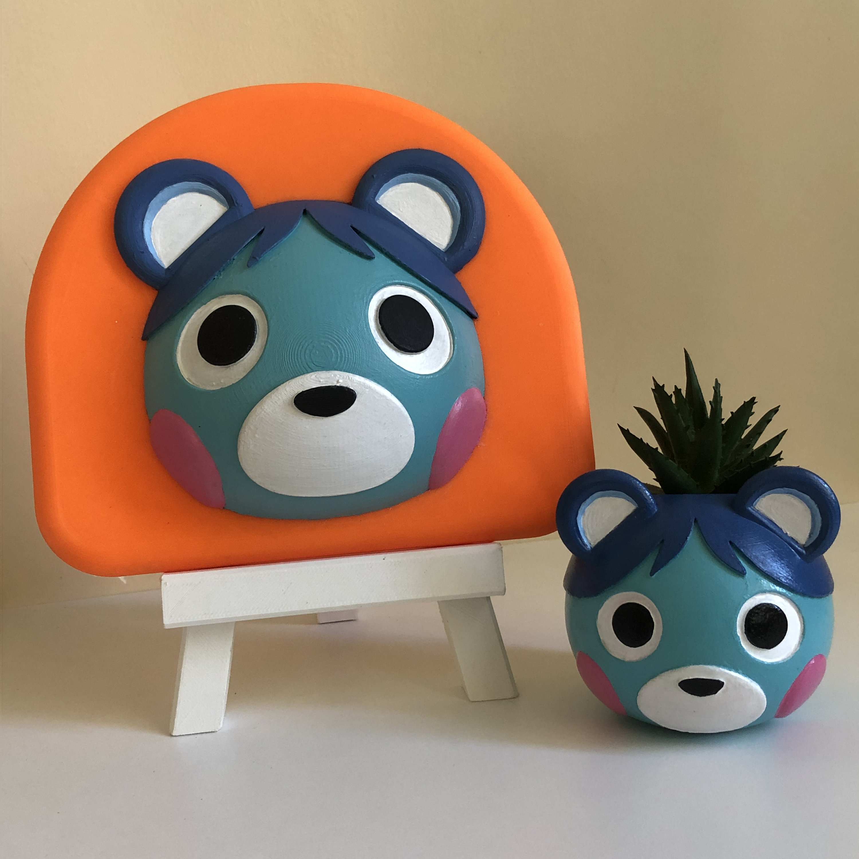 Animal Crossing Bluebear Inspired 3d Printed Pot Planter - Etsy UK
