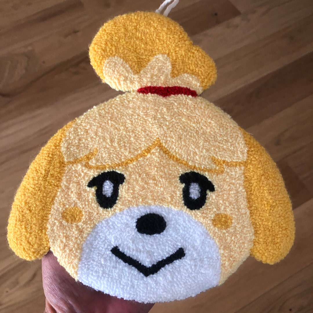 Animal Crossing Isabelle Inspired Handmade Punch Needle Wall Hanging - Etsy