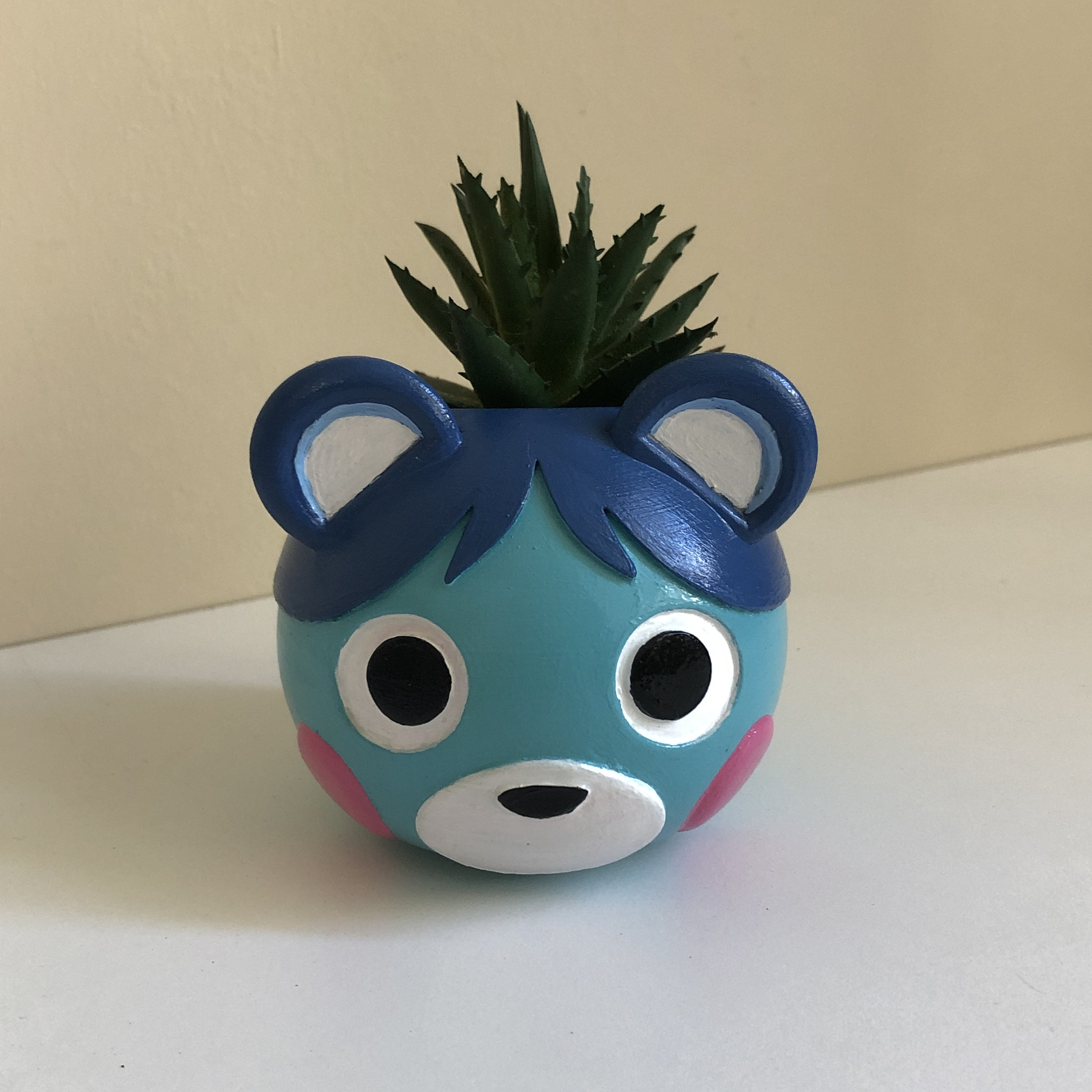 Animal Crossing Bluebear Inspired 3d Printed Pot Planter | Etsy
