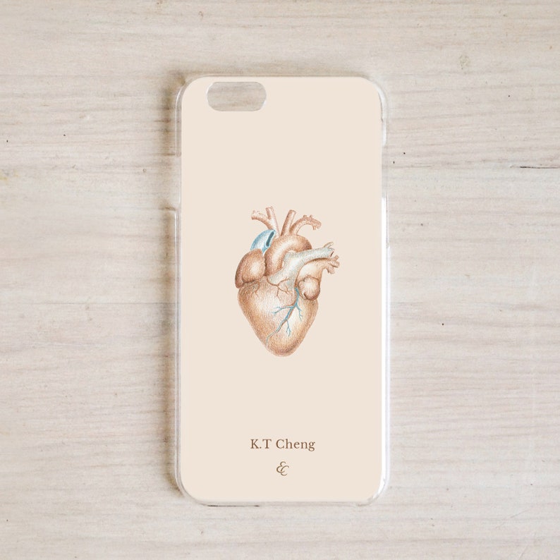 Anatomical Heart Custom Phone Case, iPhone Samsung Cardiologist ...