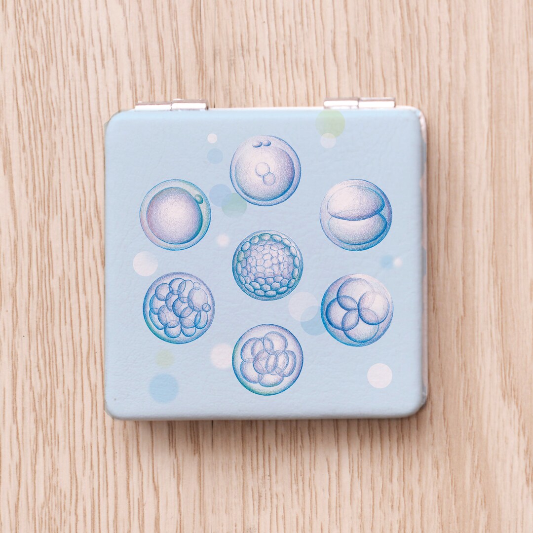 Embryo Custom Small Mirror, Compact Makeup Mirror IVF Doctor Fertility ...