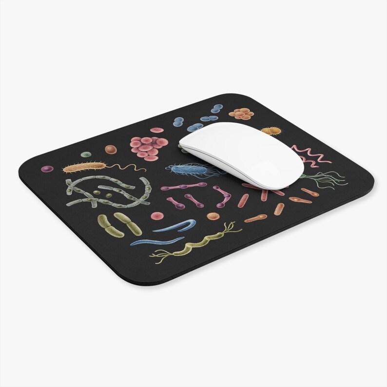 Bacteria Mouse Pad, Microbe Mouse Mat, Medical Lab Tech MLS MLT ...