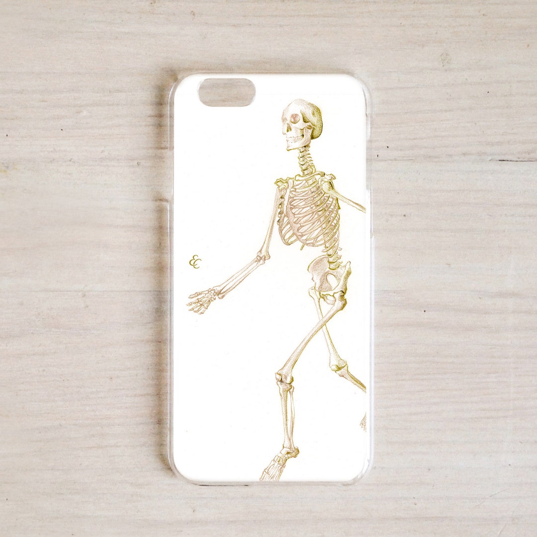 Walking Skeleton Custom TPU Phone Case Doctor Nurse Skull Bone Medical ...