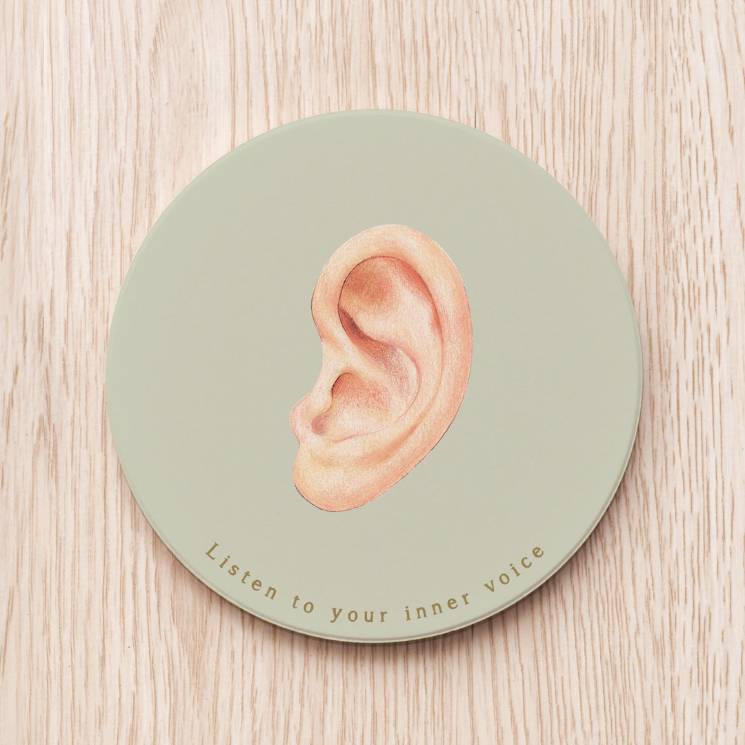 Ear Ceramic Custom Coaster, Otolaryngologist ENT Doctor Nurse ...