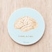 Brain Ceramic Personalized Coaster Brain Art Anatomy Art - Etsy