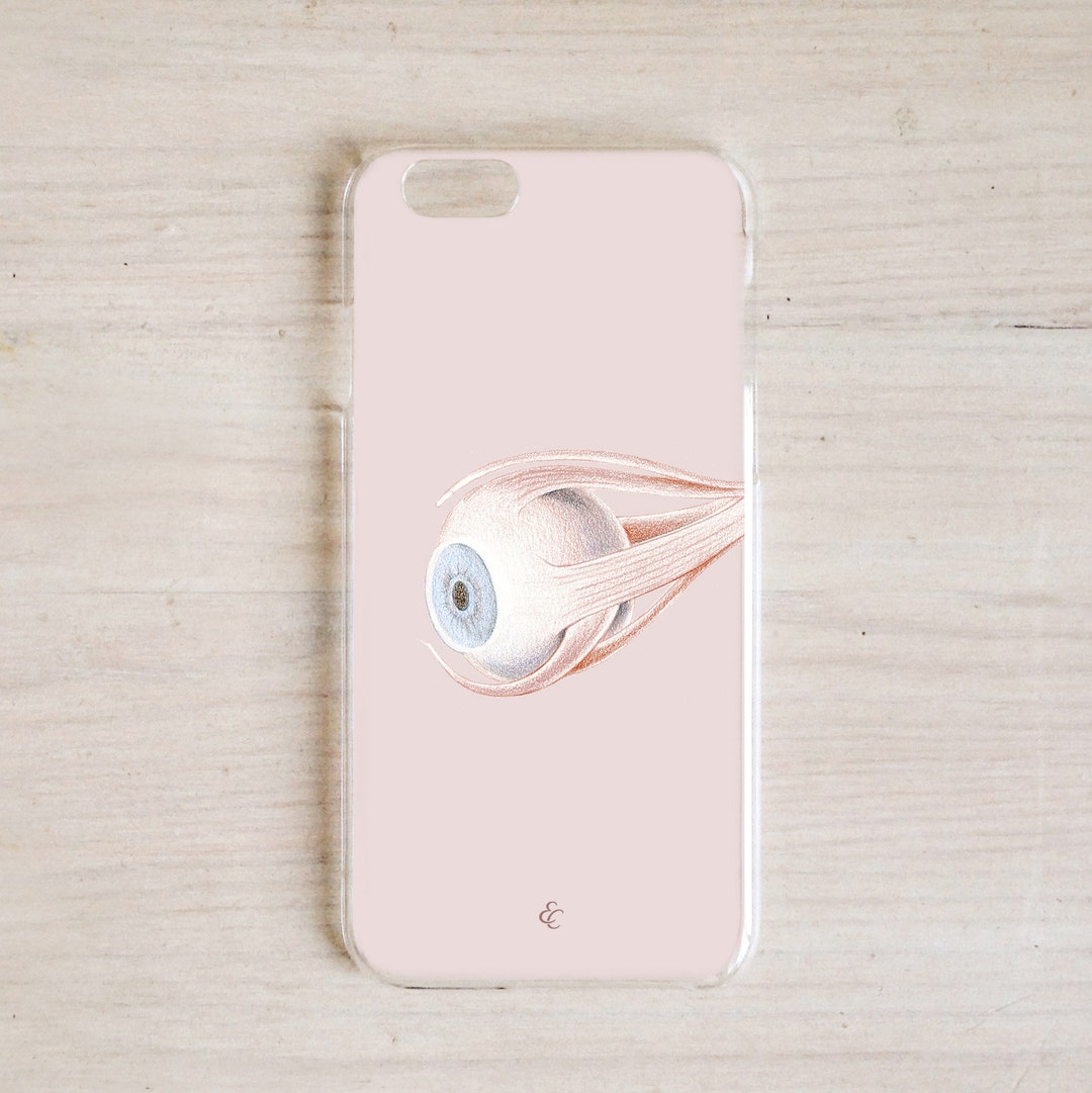 Pastel Goth Pink Eyeball Custom Phone Case iPhone 15 14 13 12 Samsung ...