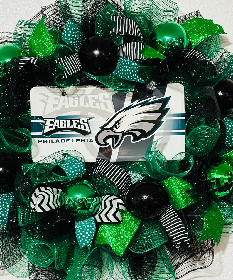 Philadelphia Eagles Football Wreath Fly Eagles Fly - Etsy