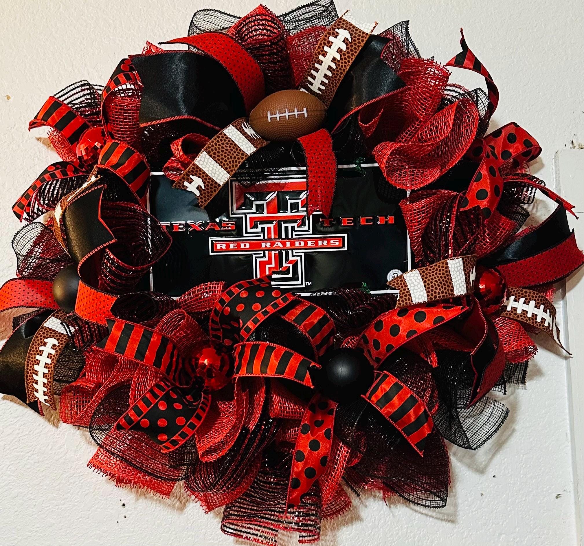 24” Texas Tech University Wreath Red Raiders - Etsy