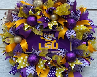 Lsu Wreath | Etsy