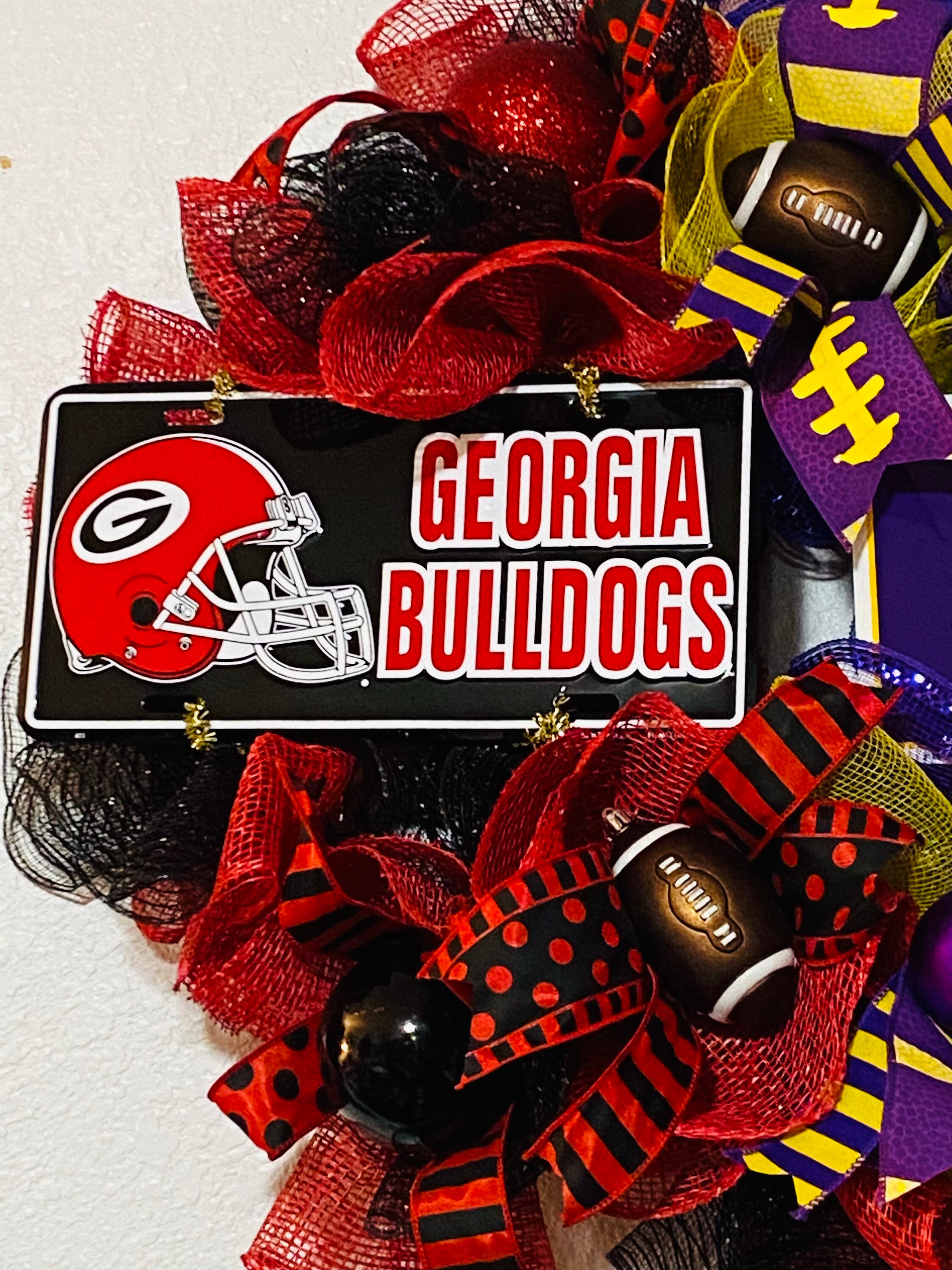 House Divided LSU UGA Can Custom Any Team Any School - Etsy
