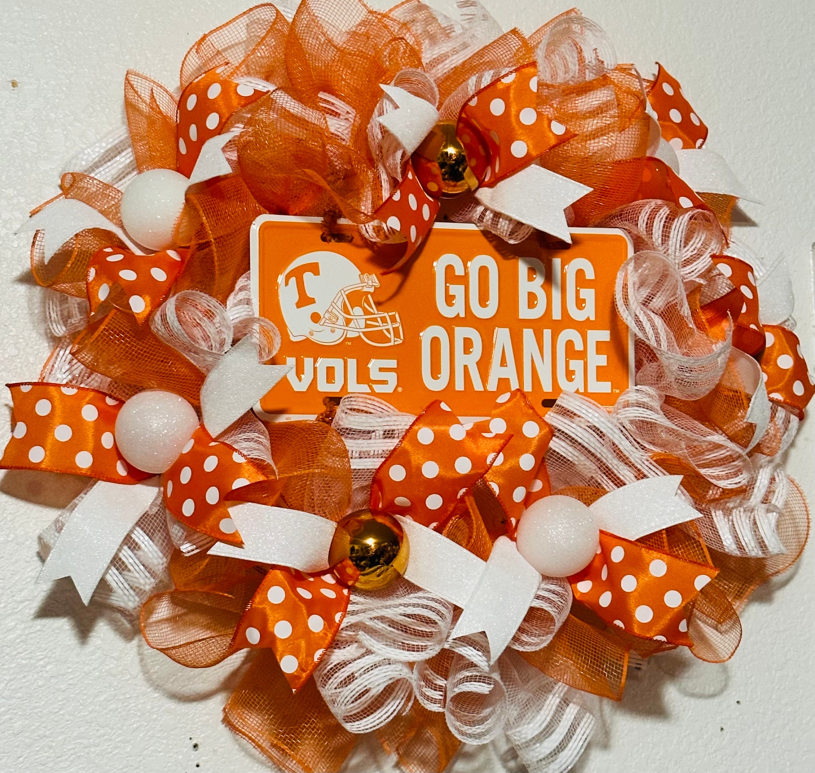24” Tennessee Volunteers Vols Deco Mesh Wreath - Etsy