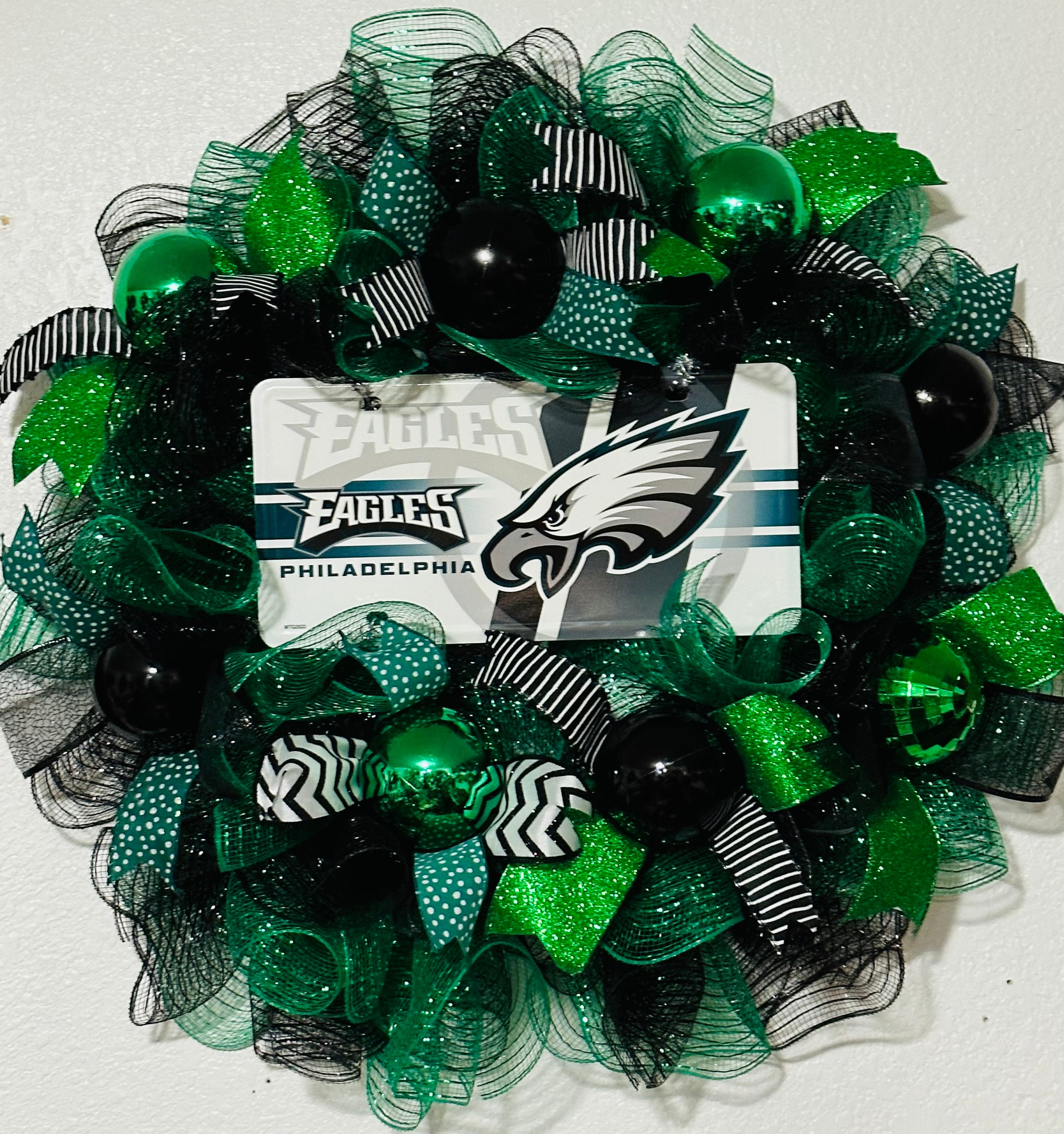 Philadelphia Eagles Football Wreath Fly Eagles Fly - Etsy