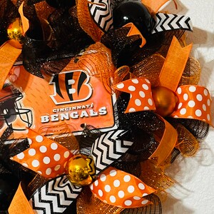Cincinnati Bengals Wreath Football Sports Dorm Room Man Cave Party ...