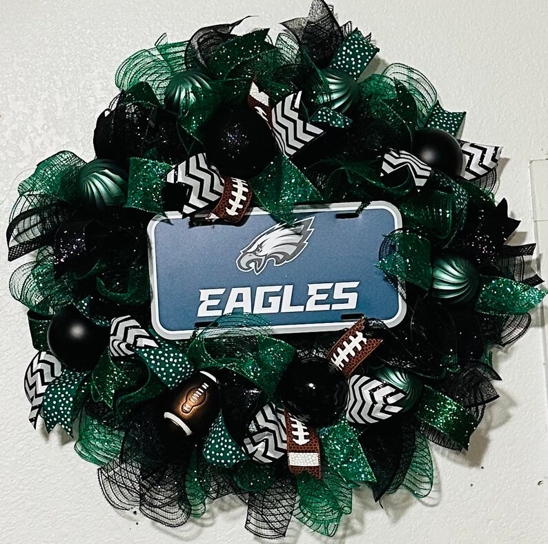 Philadelphia Eagles Football Wreath Fly Eagles Fly - Etsy