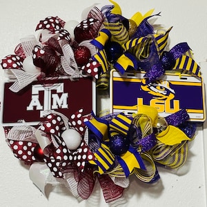 House Divided LSU UGA Can Custom Any Team Any School - Etsy