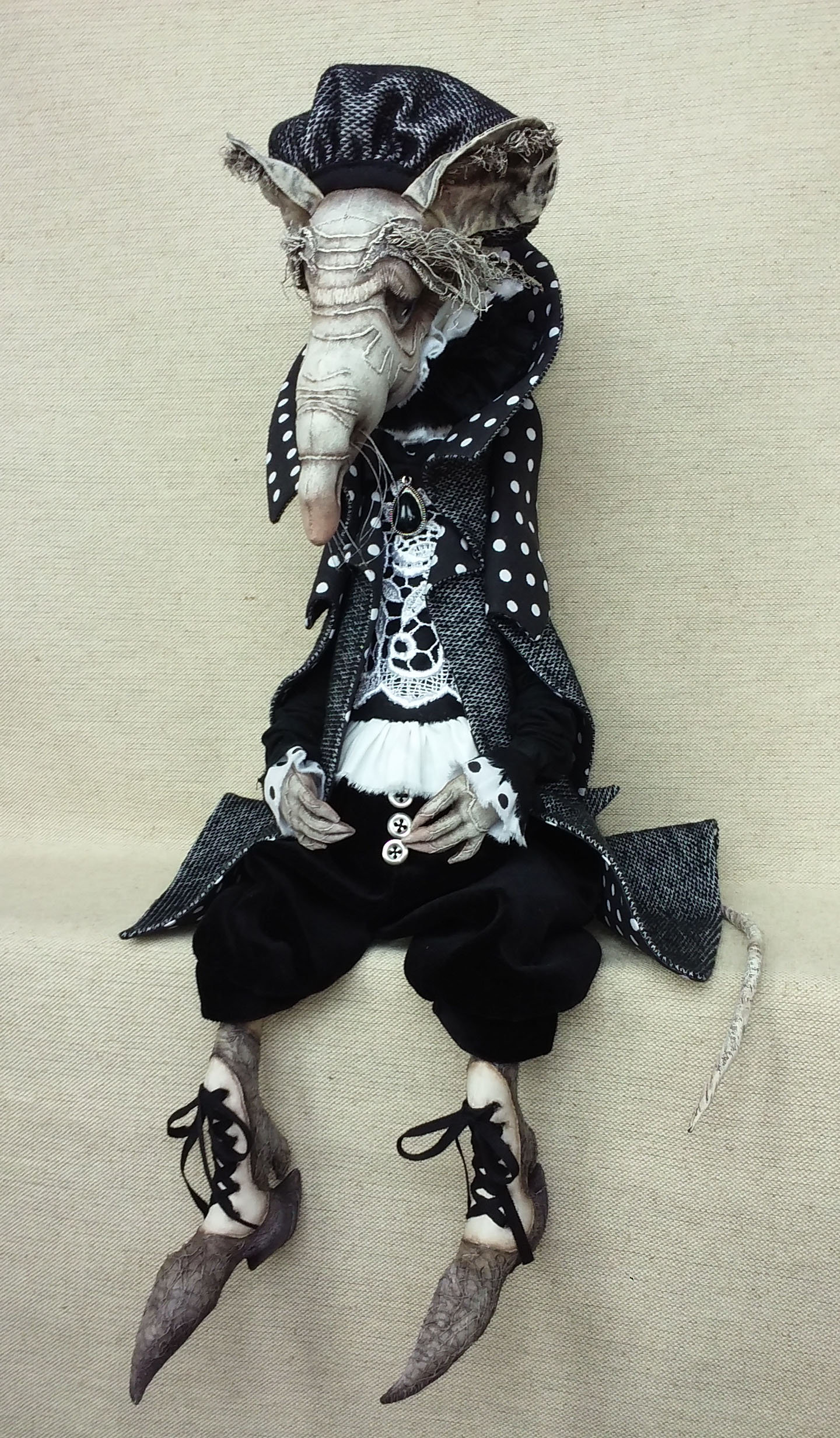 Handmade Collectible Doll Rat. Elegant Rat. Dear Sir in a - Etsy
