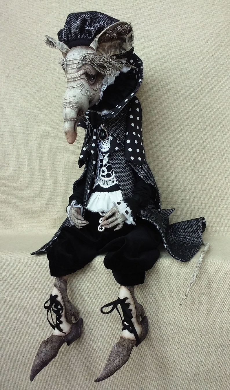 Handmade Collectible Doll Rat. Elegant Rat. Dear Sir in a - Etsy