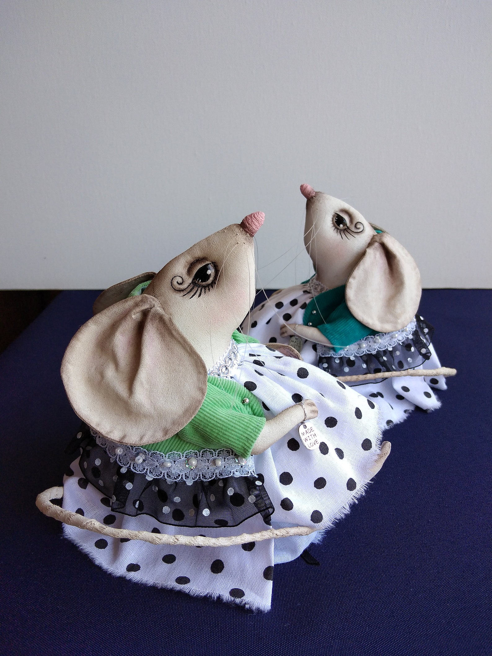 Little Mademoiselle Mice. Textile Toys for the Interior, Mice in a ...