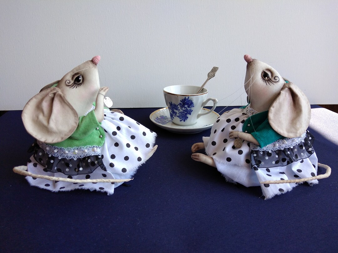Little Mademoiselle Mice. Textile Toys for the Interior, Mice in a ...