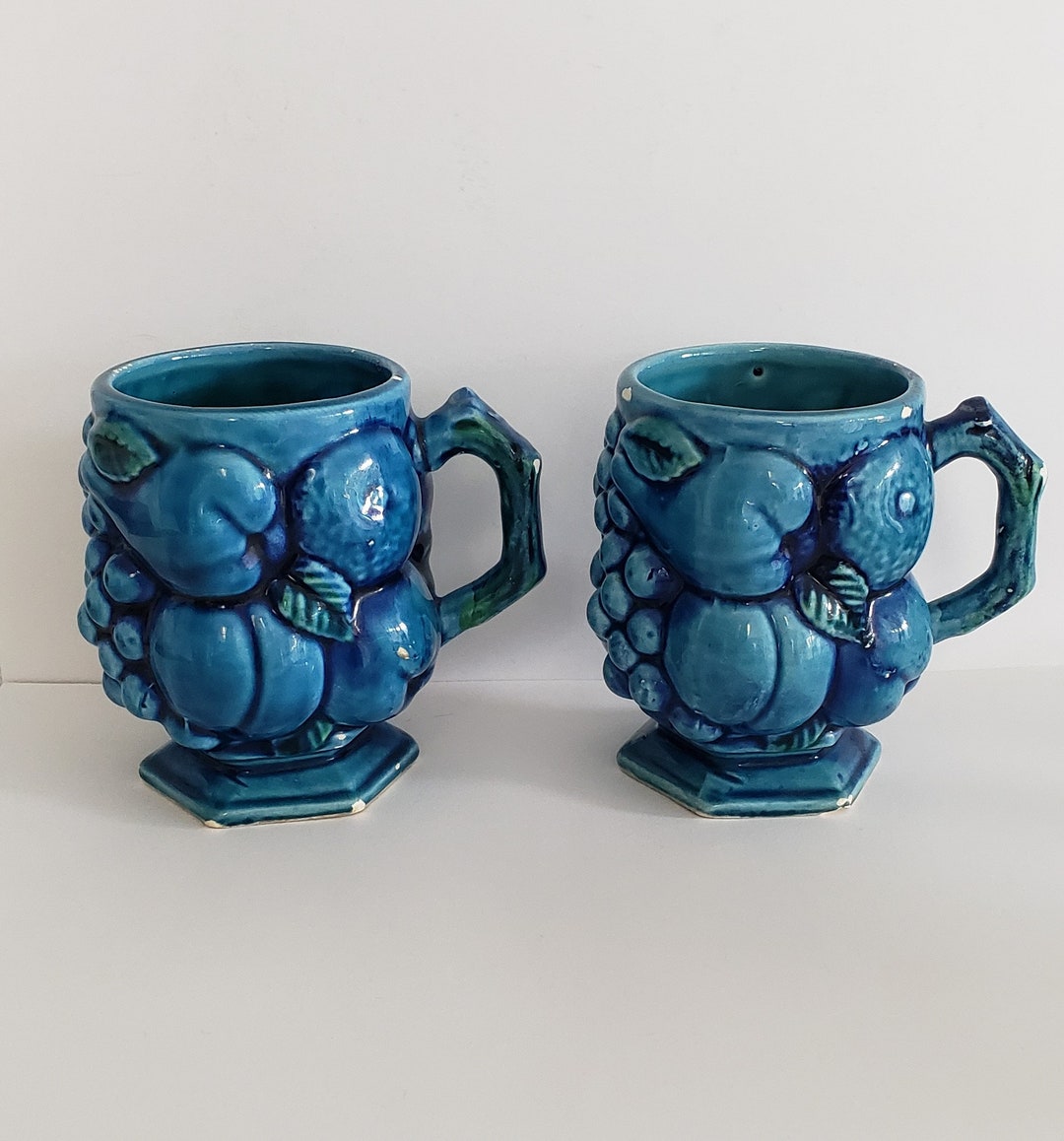Vintage INARCO Pottery Mug - Mood Indigo Blue - Coffee Cup - E2431 - Etsy