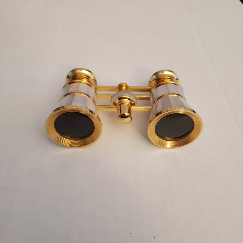 Mignon Opera Glasses - Mini Binoculars - Mother of Pearl - Gold in ...