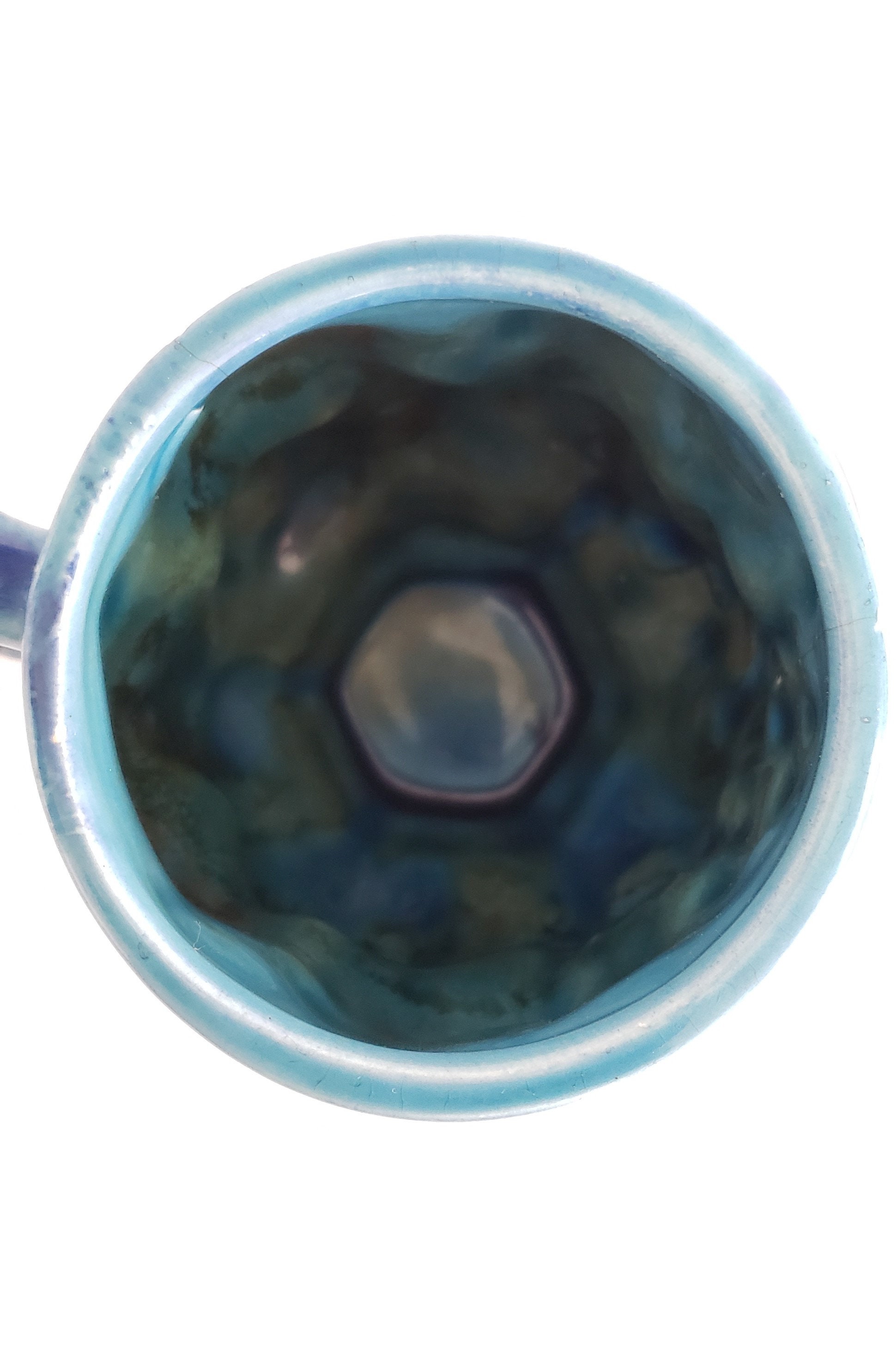 Vintage INARCO Pottery Mug Mood Indigo Blue Coffee Cup E2431 - Etsy
