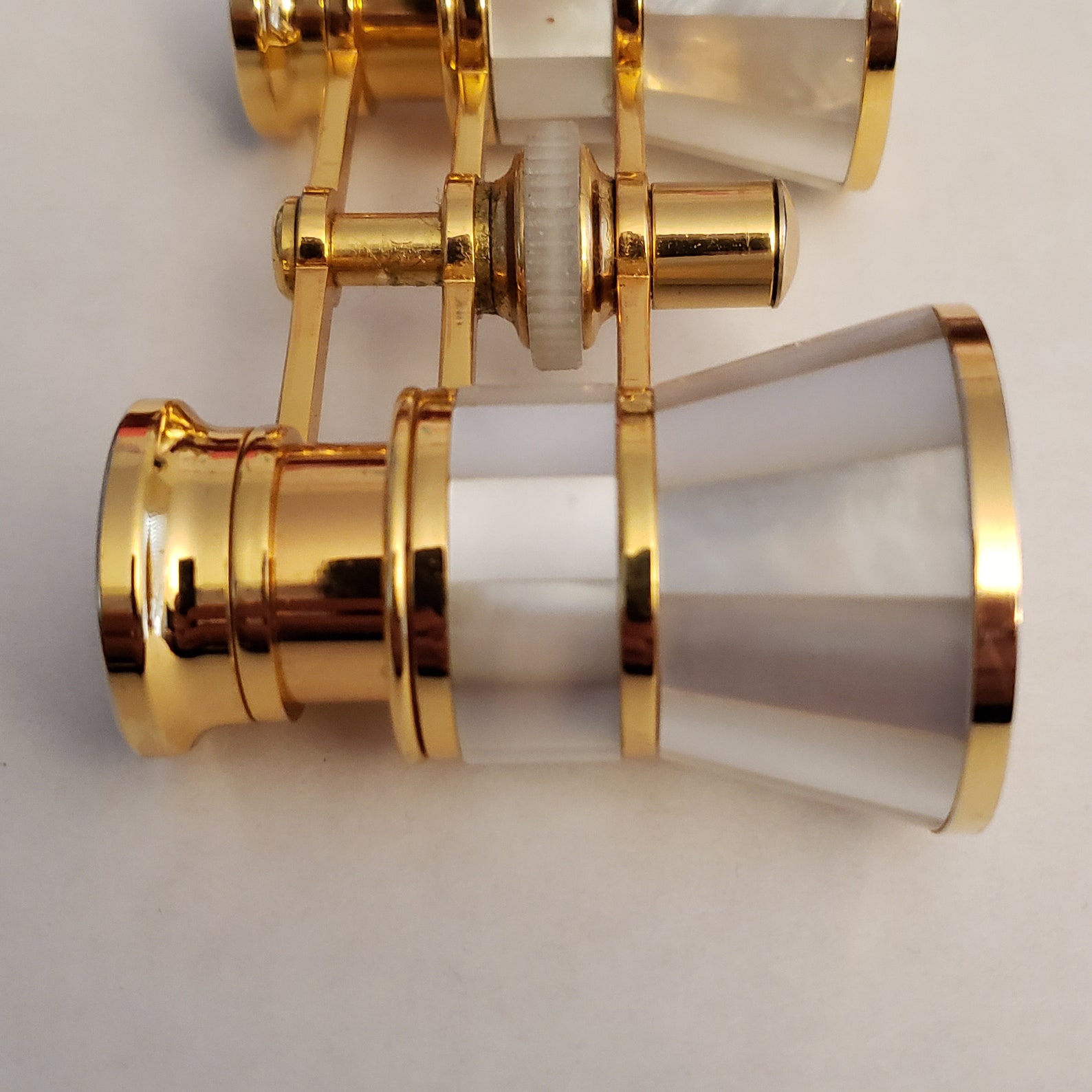 Mignon Opera Glasses - Mini Binoculars - Mother of Pearl - Gold in ...