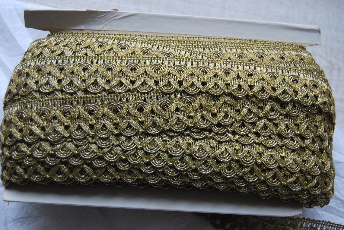 4 M Old Gold Border Brocade Border 33 Mm Trimmings Border Medieval ...