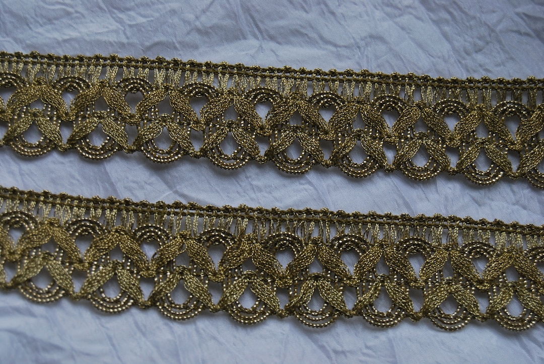 4 M Old Gold Border Brocade Border 33 Mm Trimmings Border Medieval ...